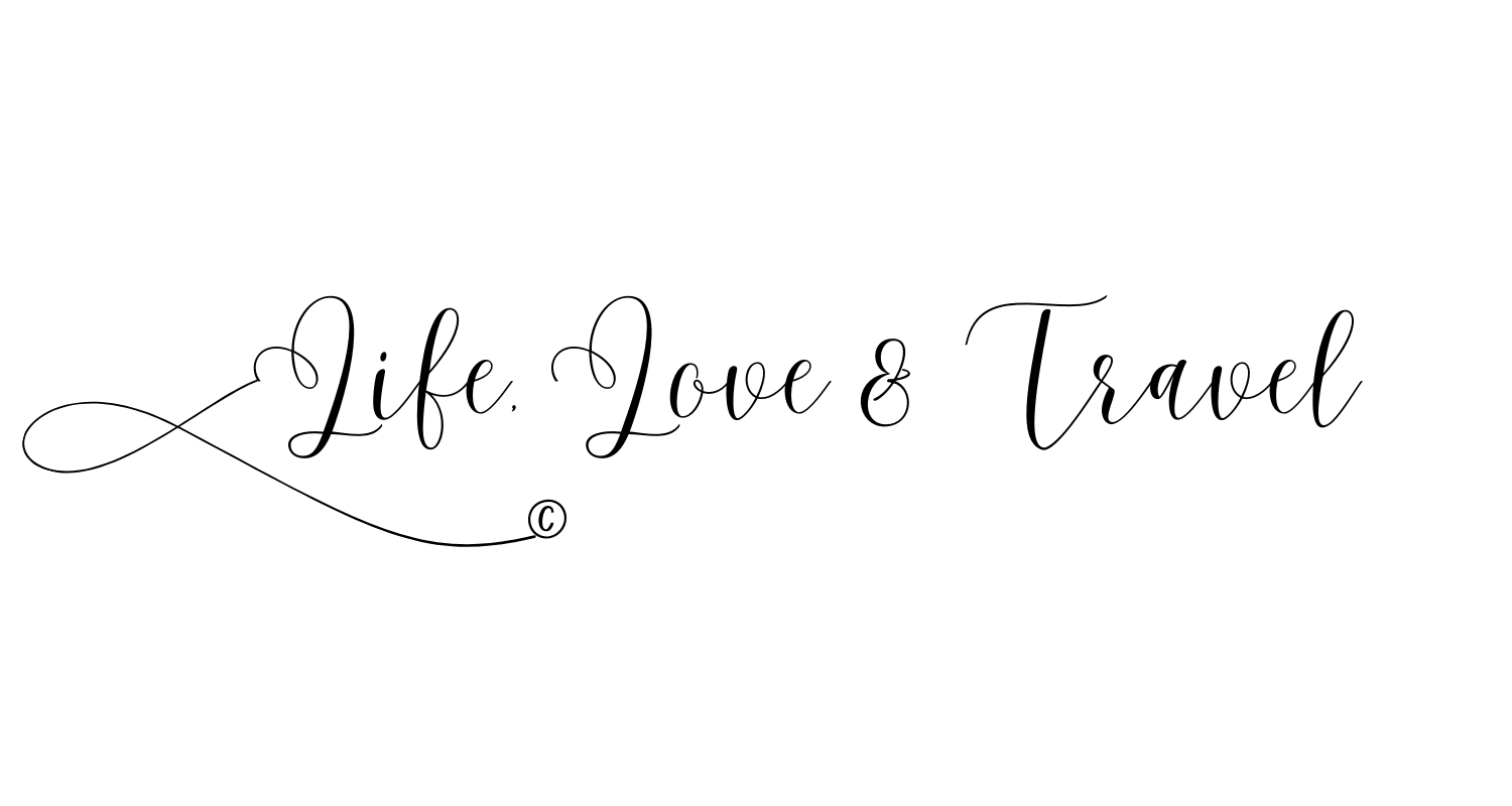 Life, Love & Travel Watermark – Black (1500 x 800 px) – Life, Love & Travel